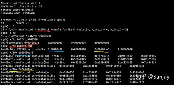 C++ 使用gdb查看虚函数的存储 - 知乎