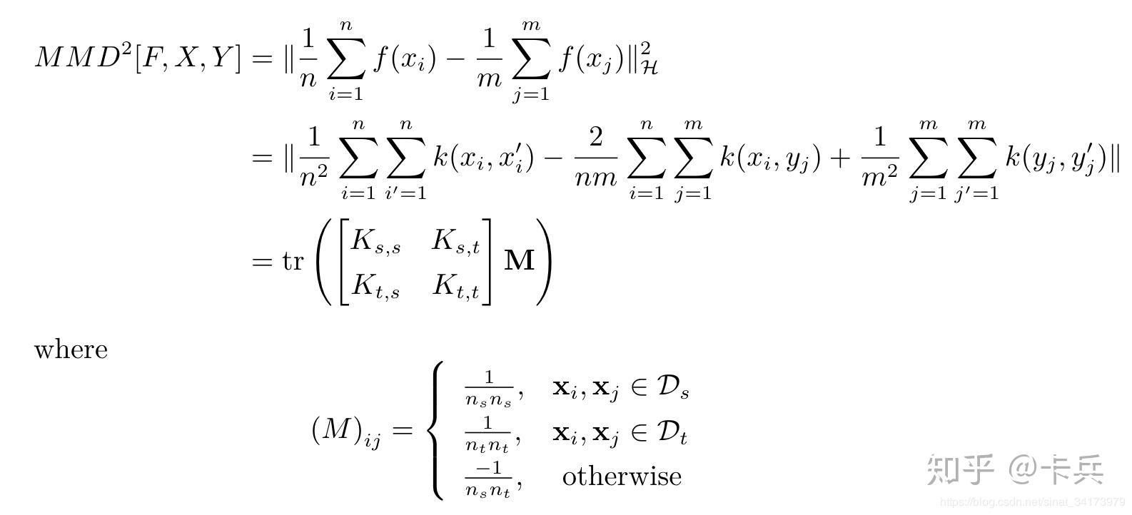统计知识（一）MMD Maximum Mean Discrepancy 最大均值差异 - 知乎