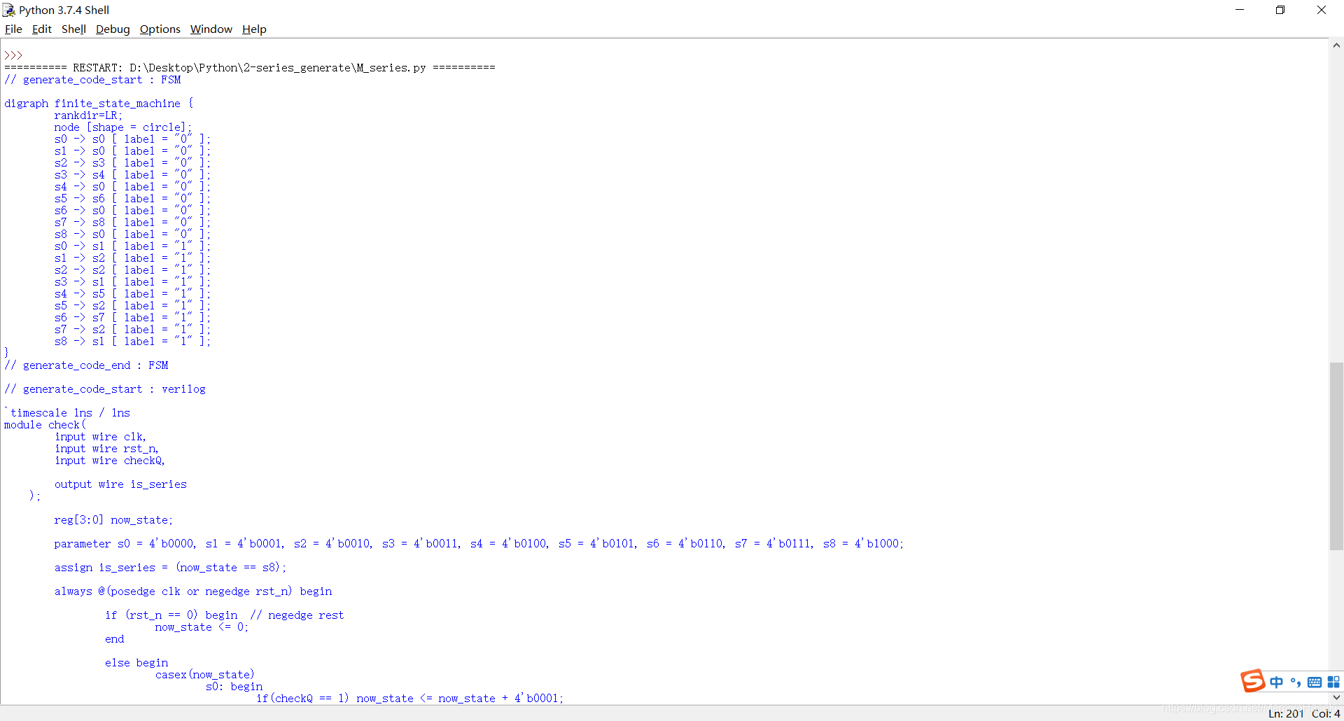 【verilog杂谈（二）】任意序列检测(python自动生成模板代码+dot状态转换图) - 知乎