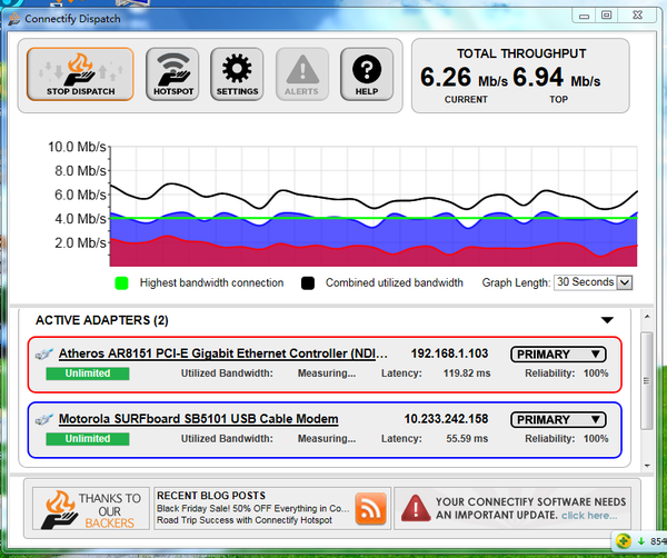 实测connectify dispatch 多网叠加 - 知乎