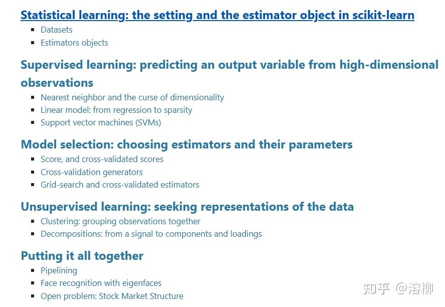 scikit-learn Tutorials之旅--Tutorials 目录总览 - 知乎