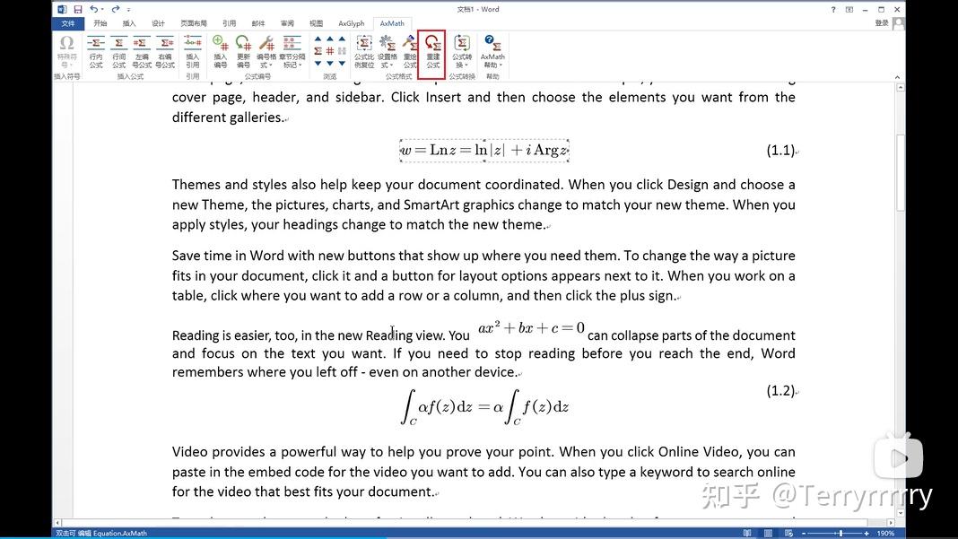 axmath公式编号编辑 - 知乎