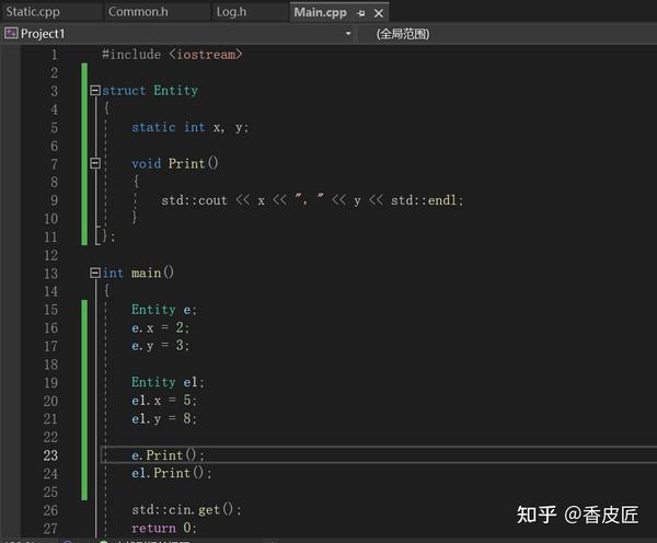 18 - C++ 类和结构体中的静态(static) - 知乎