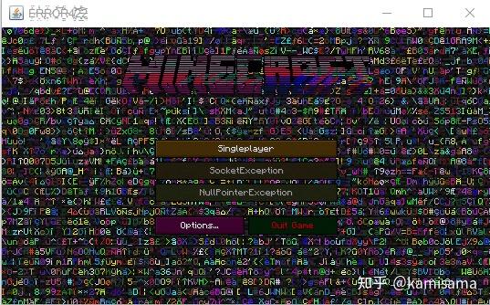 我的世界ERROR422版本——最恐怖的MC - 知乎