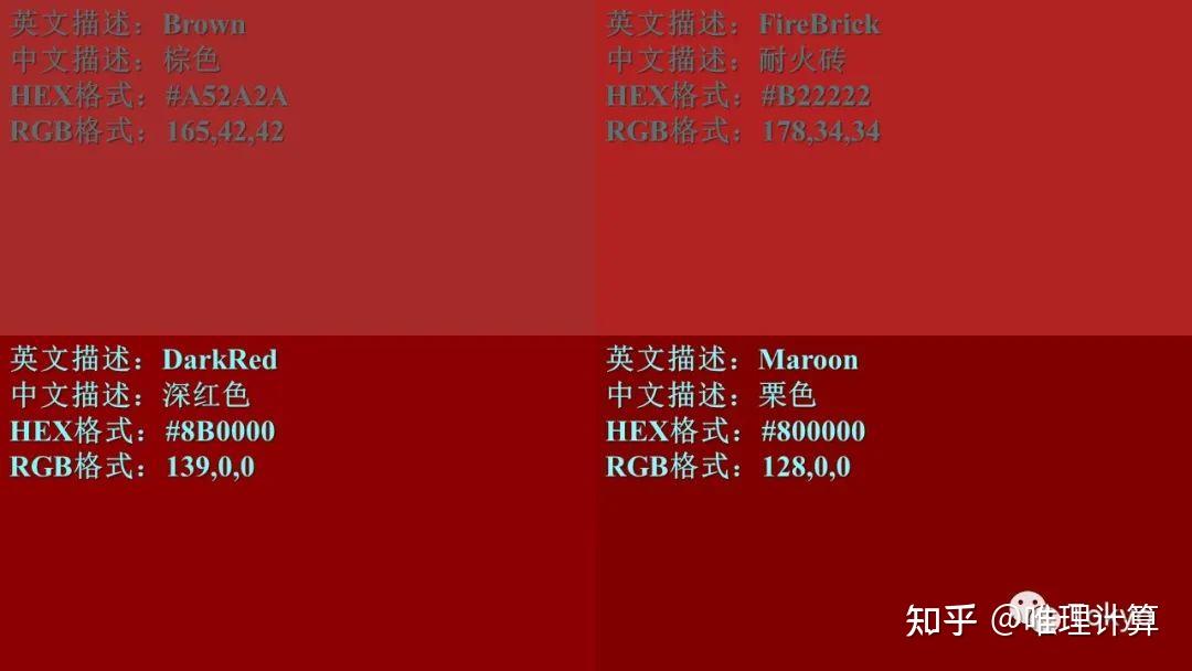 珍藏！RGB颜色码对照表，调出你最爱的那个颜色！ - 知乎