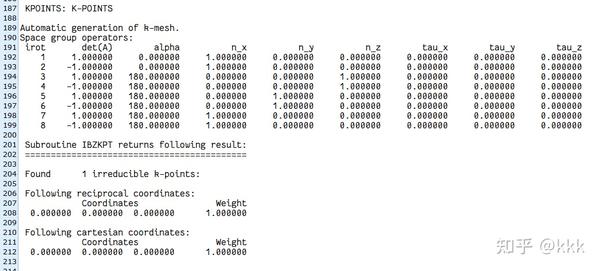 VASP学习记录(六)：VASP的输出文件OUTCAR - 知乎