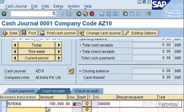 SAP FI课程 5.2 FBCJ现金日记账 - 知乎