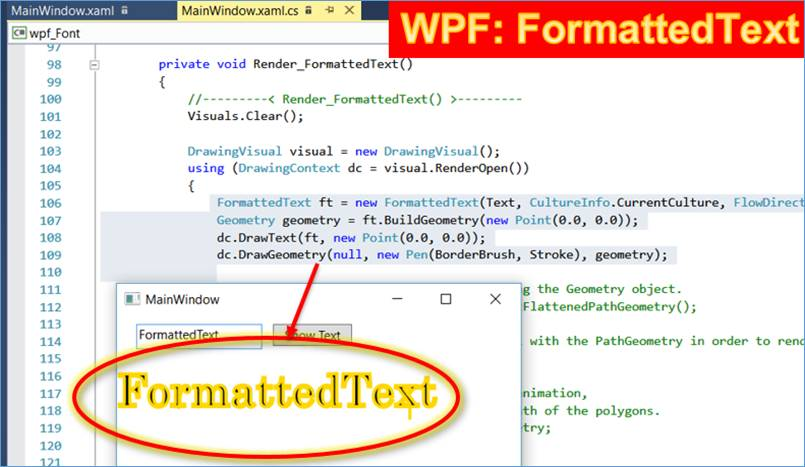 WPF:FormattedText使用示例 - 知乎