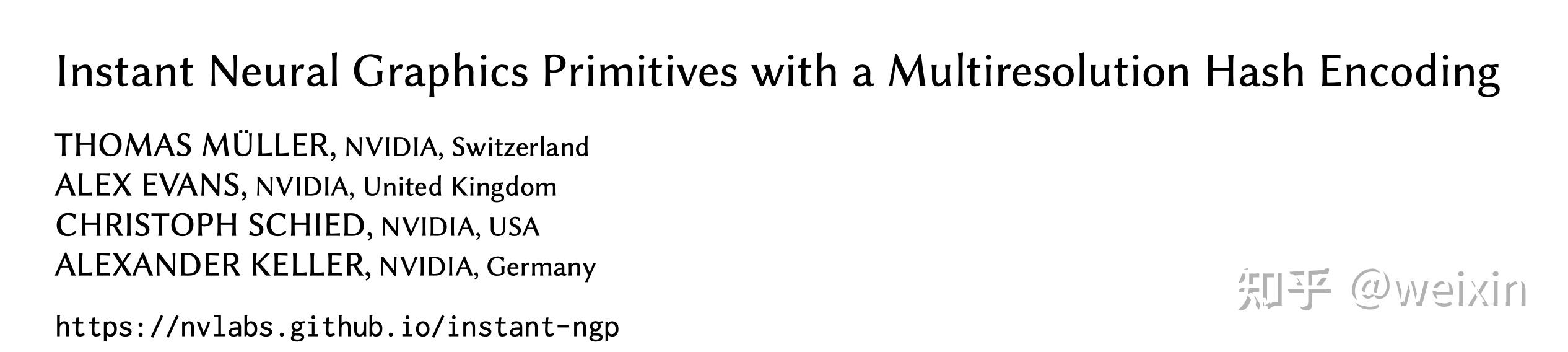 训好 NerF 只需要 5 秒， instant-ngp is all you need! - 知乎