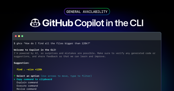 GitHub Copilot 的命令行界面（CLI）版本现已正式发布 | 使用指南 - 知乎