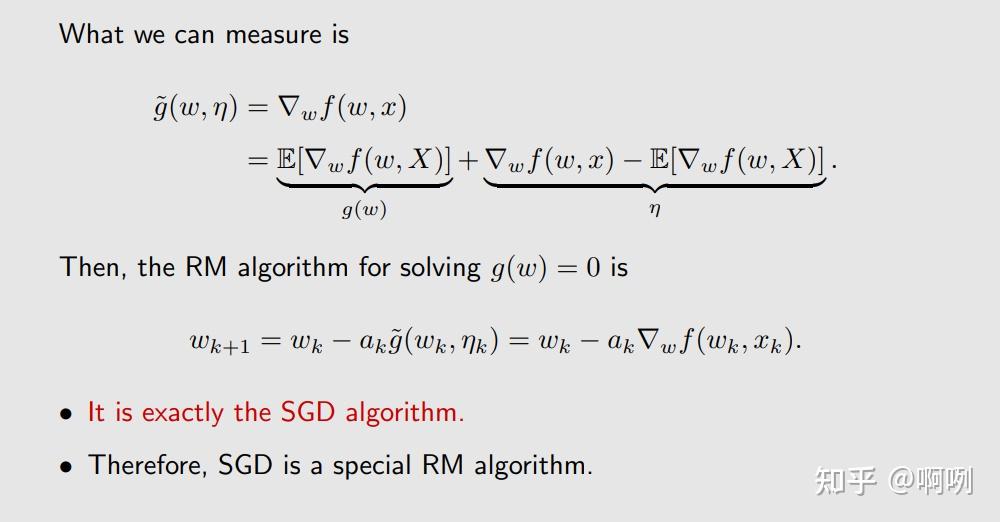强化学习06——随机近似和随机梯度下降(stochastic Approximation And Stochastic Gradient Descent) 知乎