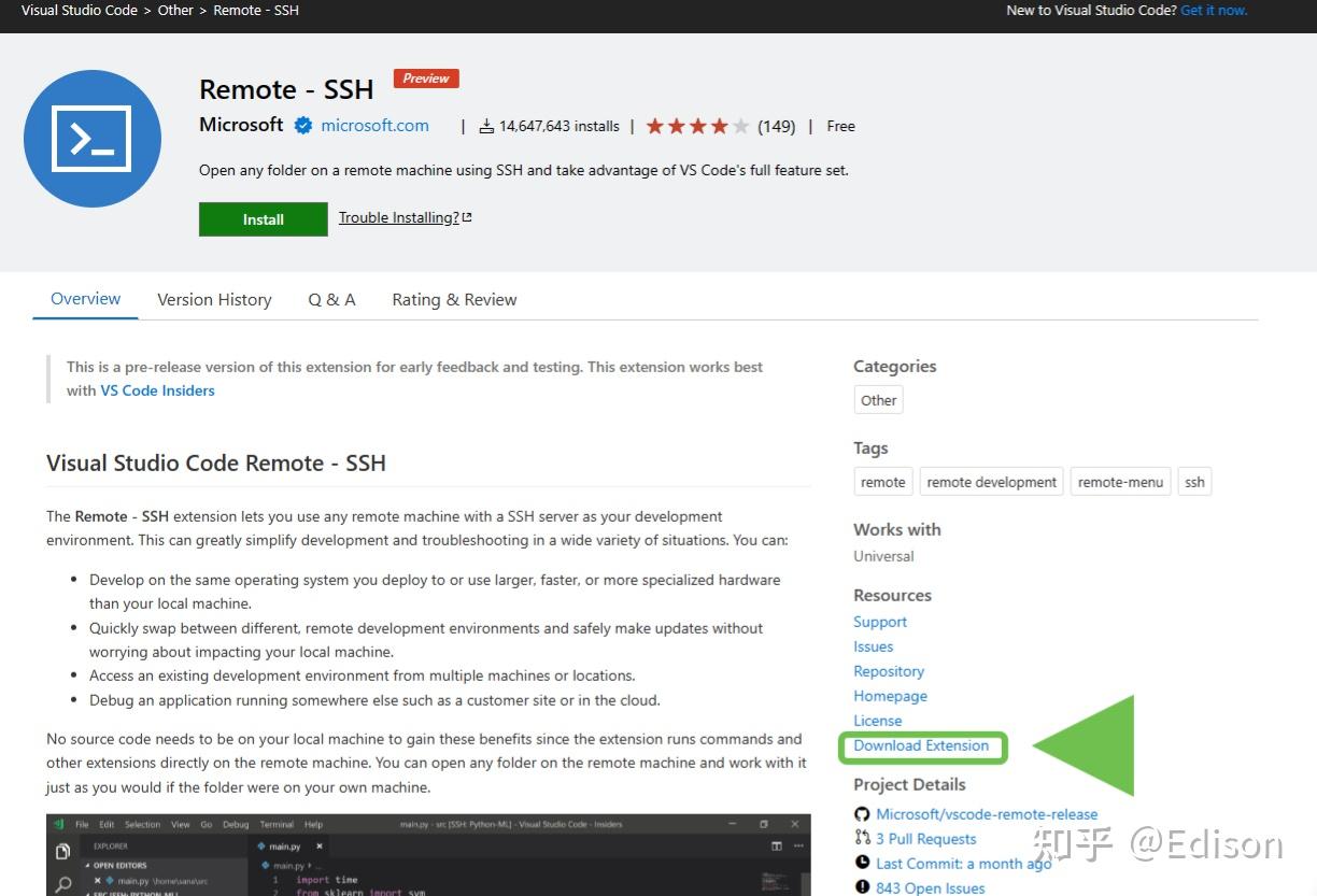 VScode离线安装常用插件以及remote ssh搭建服务器环境 - 知乎