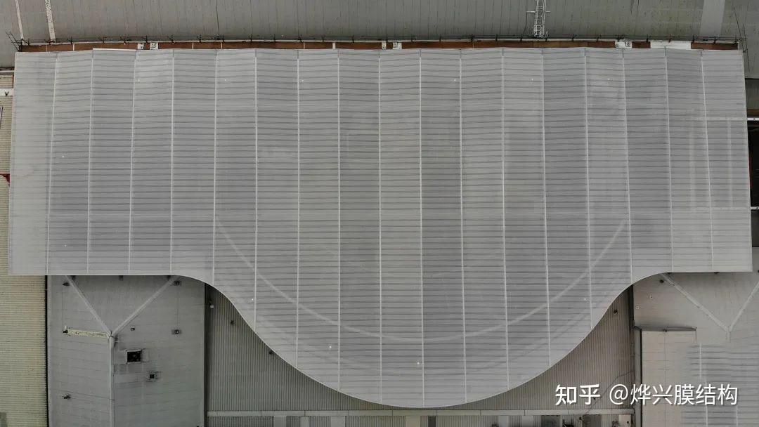 ETFE膜结构丨中国折扇造型的单层ETFE屋顶 - 知乎
