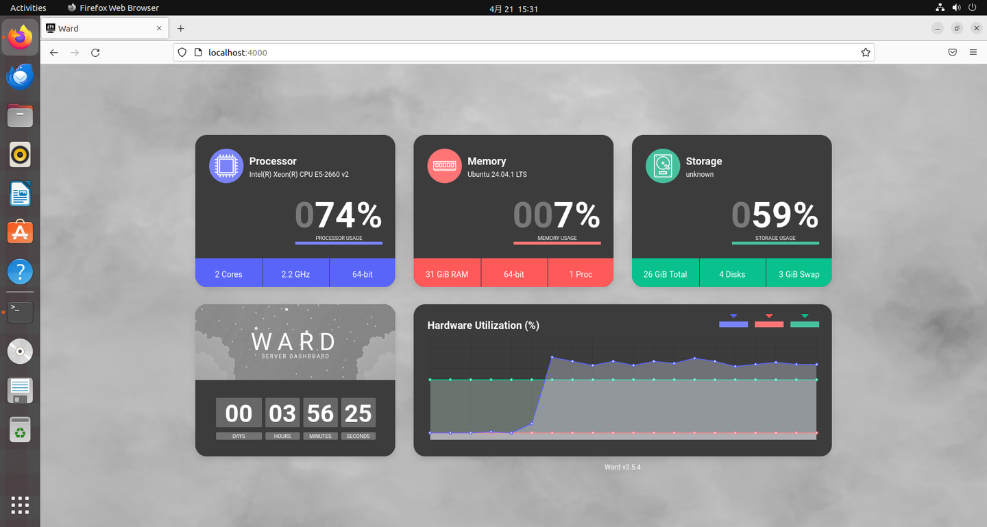 Docker部署一款开源的极简服务器监控工具Ward内网穿透远程使用 - 知乎