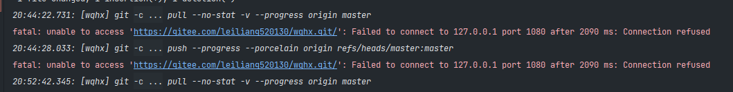 git操作提示：fatal: unable to access xxxx: Failed to connect to xxxx : Connection refused - 知乎