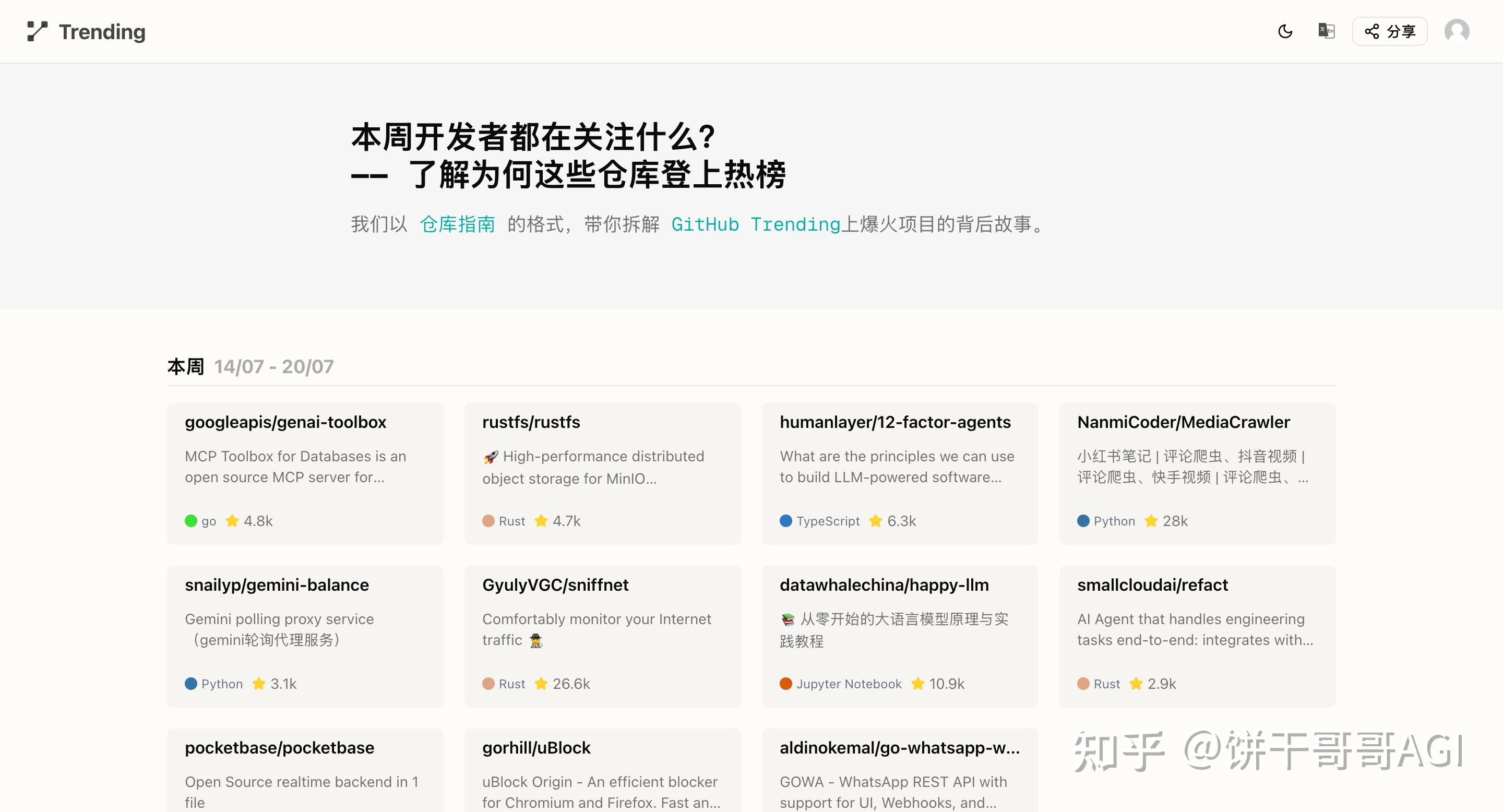 这个AI工具，一键生成任意 Github项目的深度解读文章 - 知乎