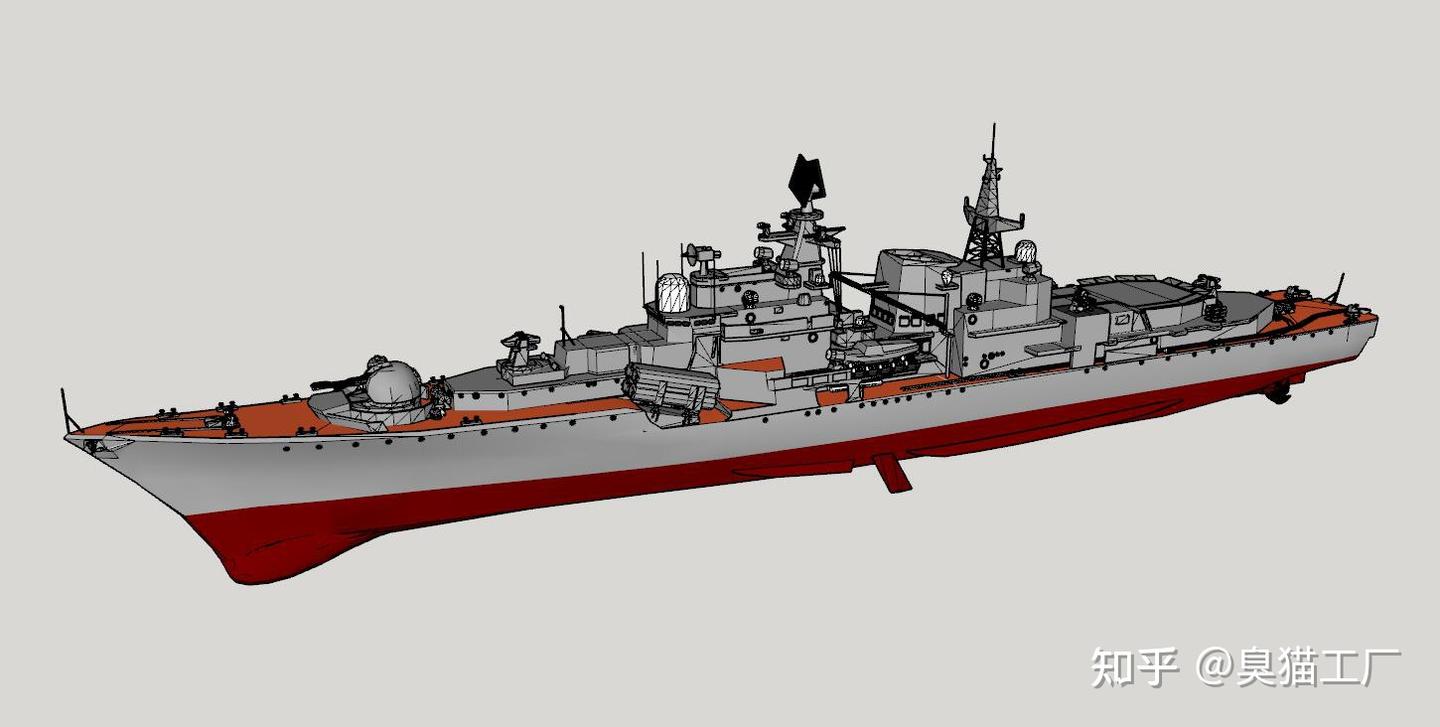 苏联956现代级的多种型号 3D模型 - 知乎