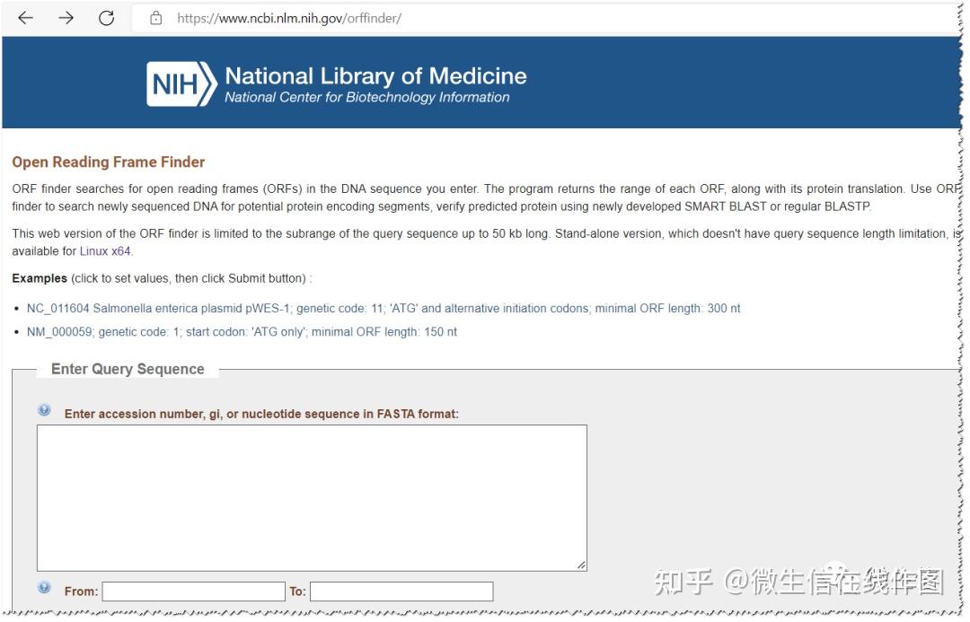 NCBI ORFfinder结果在线可视化 - 知乎