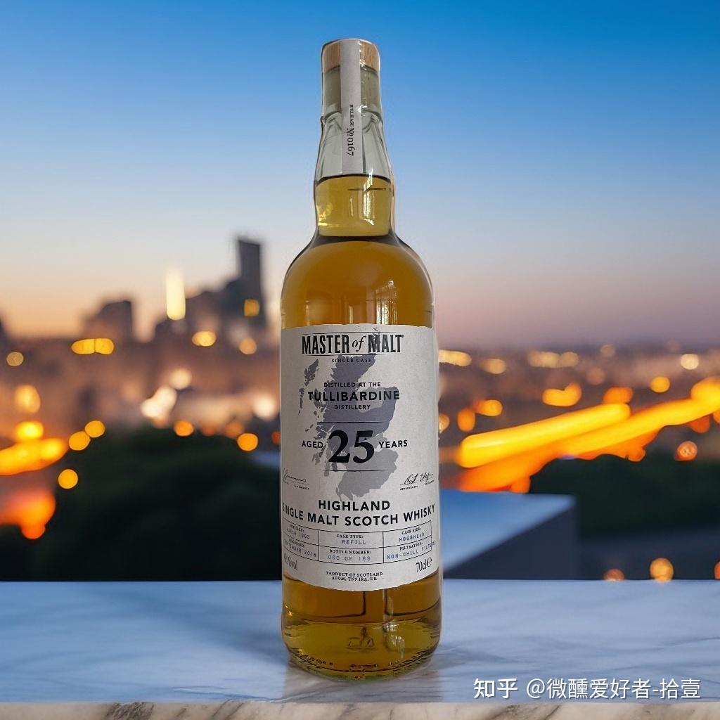 Tullibardine图里巴丁 25 年 1993 Single Cask （Master of Malt） 威士忌 （70cl， 49.1 ...