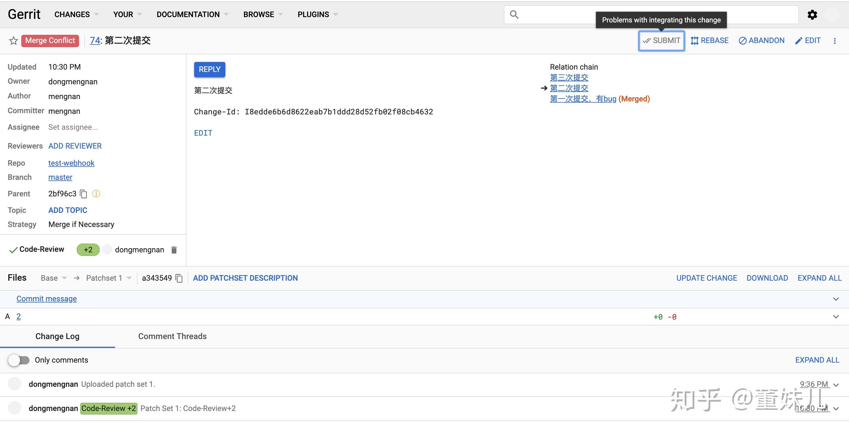 code review: gerrit实战 - 知乎
