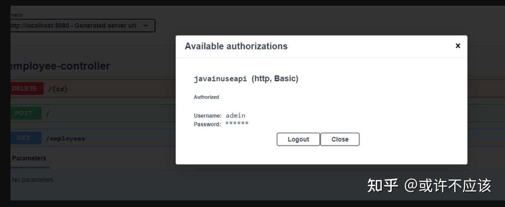 Spring Boot + Swagger 3 (OpenAPI 3) + 安全示例（基本认证） - 知乎