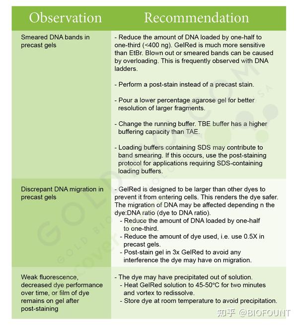 GelRed使用过程中的常见问题 - 知乎