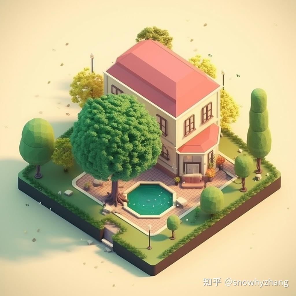 「midjourney」prompt设计指南 3d等轴模型 知乎