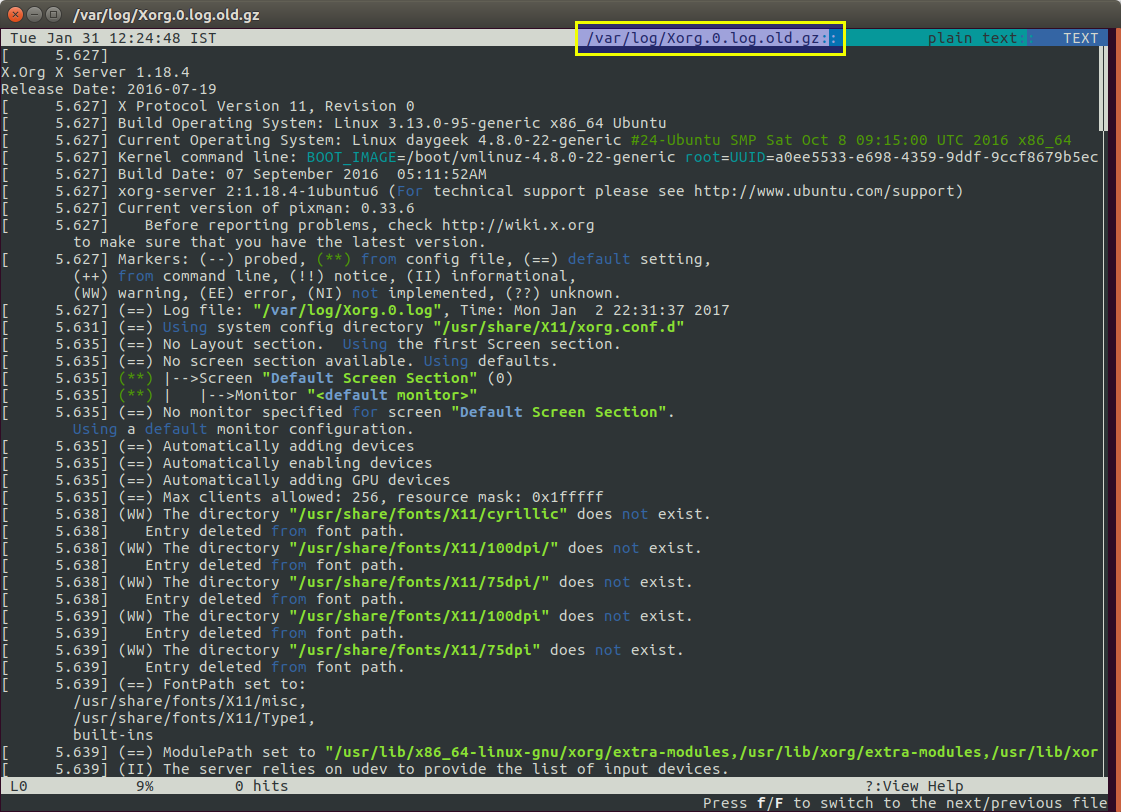 lnav：Linux 下一个基于控制台的高级日志文件查看器 - 知乎