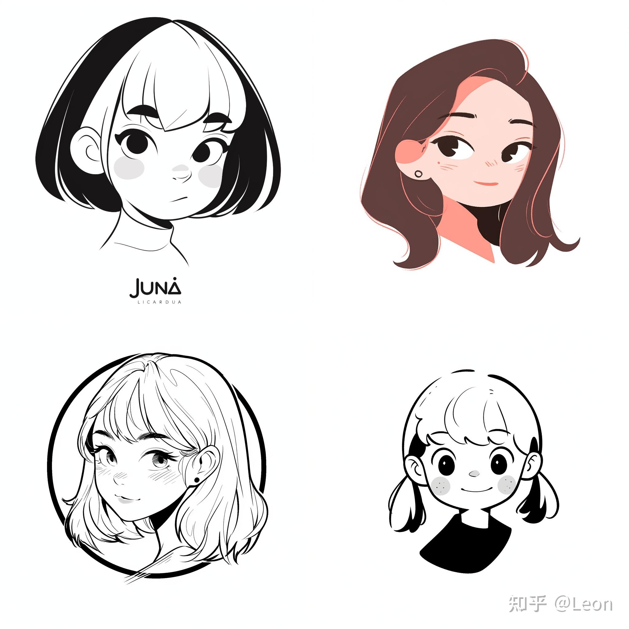 midjourney 风格探索-卡通线稿 - 知乎