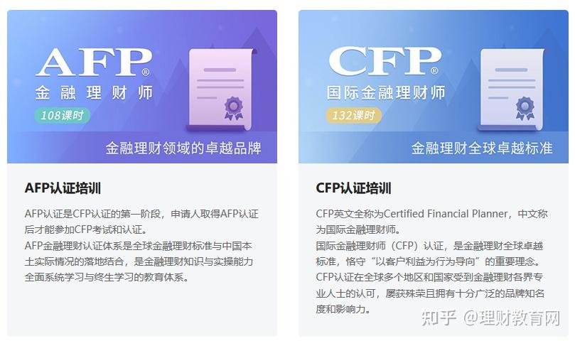 AFP和CFP区别（考试难度/就业方向/证书效力） - 知乎