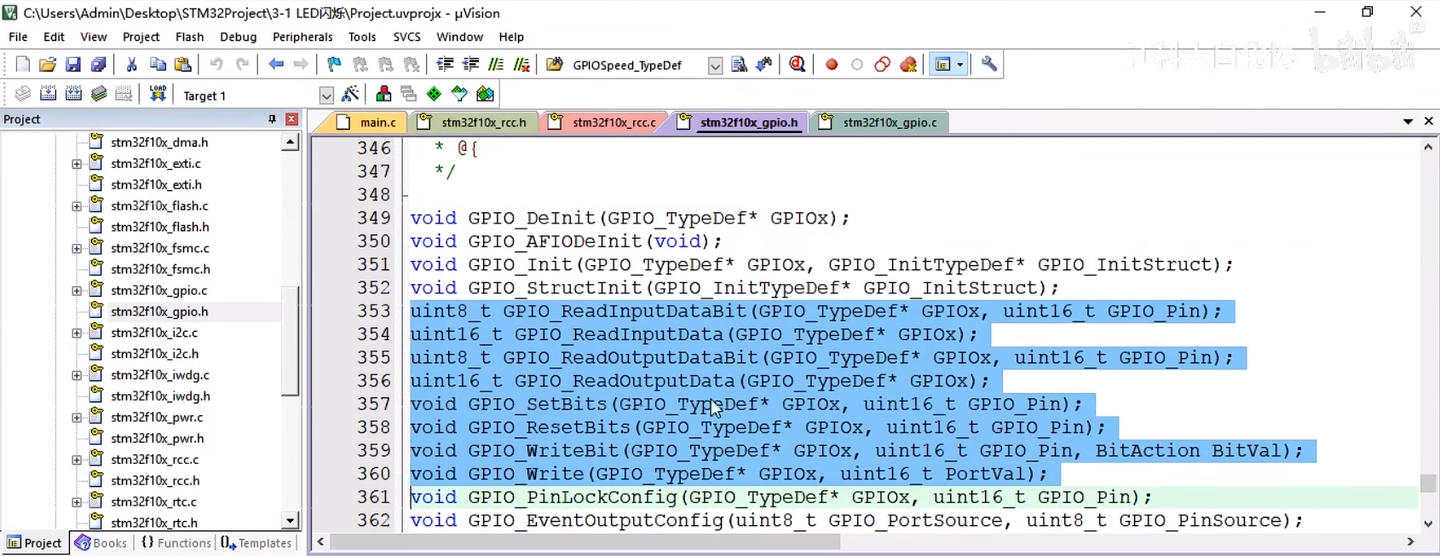 STM32入门教程-2023版 【3-2】LED闪烁&LED流水灯&蜂鸣器 - 知乎