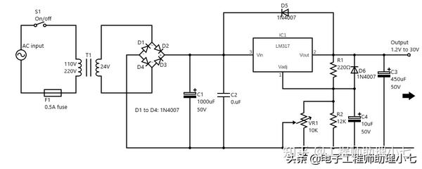 什么是 LM317 ？LM317 引脚图+LM317 工作原理及参数，带你搞定 LM317 - 知乎