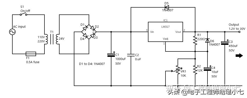 什么是 LM317 ？LM317 引脚图+LM317 工作原理及参数，带你搞定 LM317 - 知乎