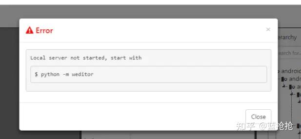 【atx】 Python M Weditor 获取不到 Hierarchy 知乎