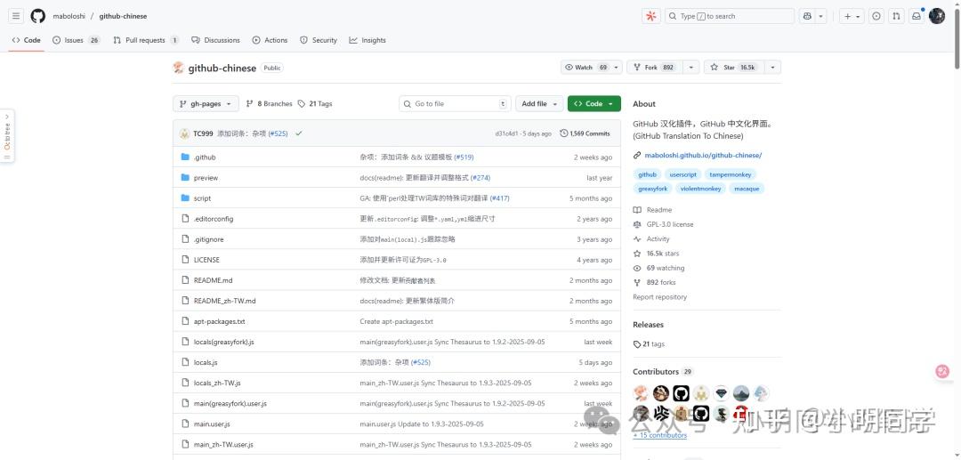 还在对着GitHub犯愁？这个“中文翻译官”，让你的界面瞬间秒变中文！ - 知乎