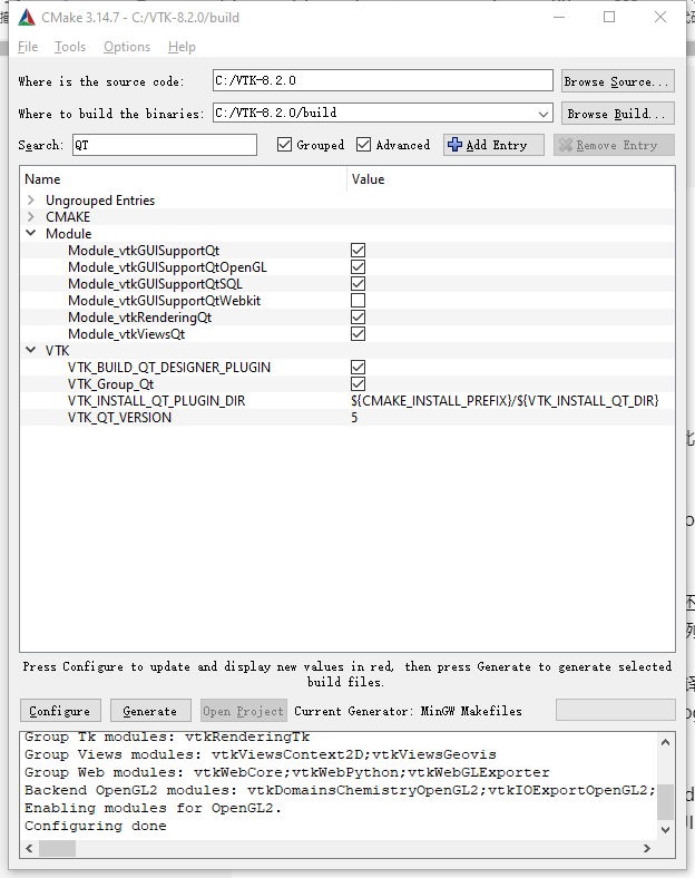 qt5 + vtk 8.2 编译使用 - 知乎