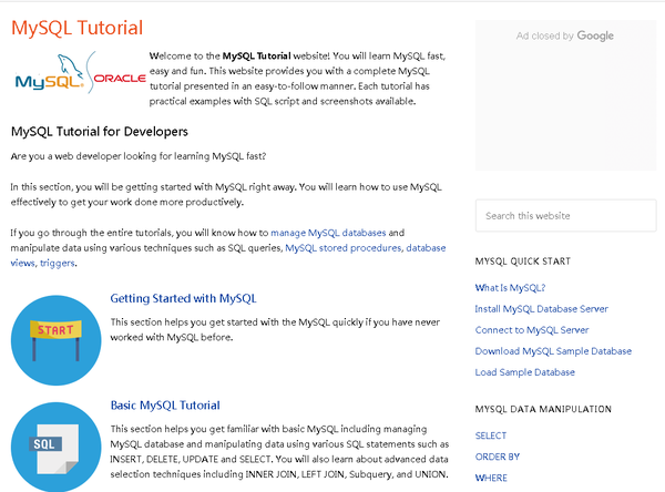 酷站推荐 - mysqltutorial.org - MySQL Tutorial - 知乎