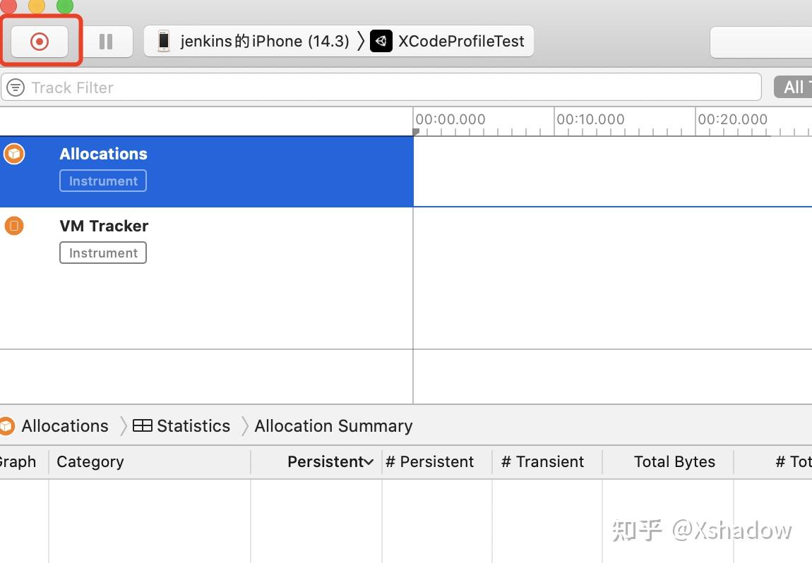Xcode的vmmap、VM_Tracker和Allocations的调研笔记 - 知乎