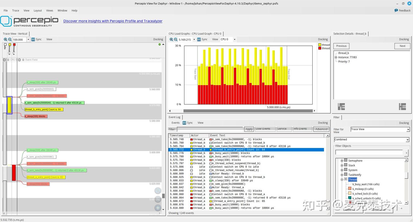 使用免费的Percepio View工具分析Zephyr应用 - 知乎