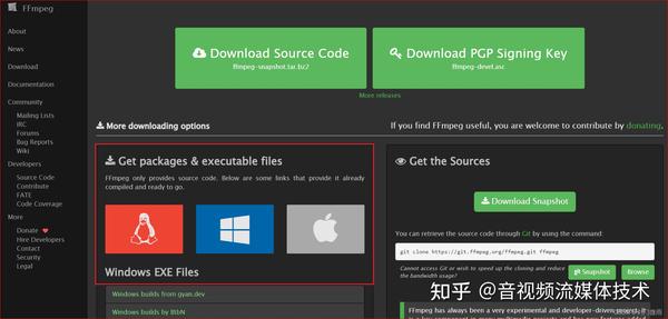 【ffmpeg基础】ffmpeg的下载安装 - 知乎