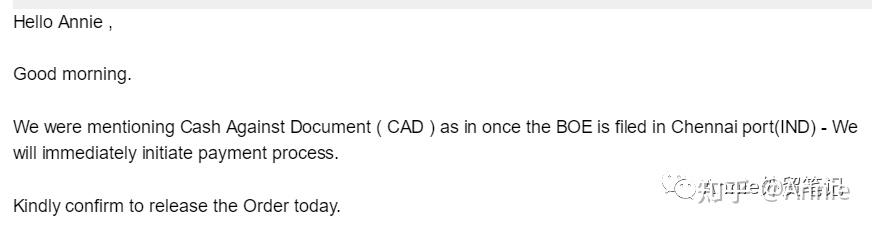 印度客户要求的CAD条款 - 知乎
