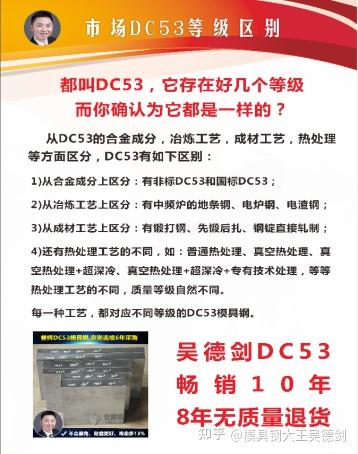 DC53和SKD11哪个耐磨？DC53硬度HRC60-62，硬度比SKD11高更耐磨些！ - 知乎