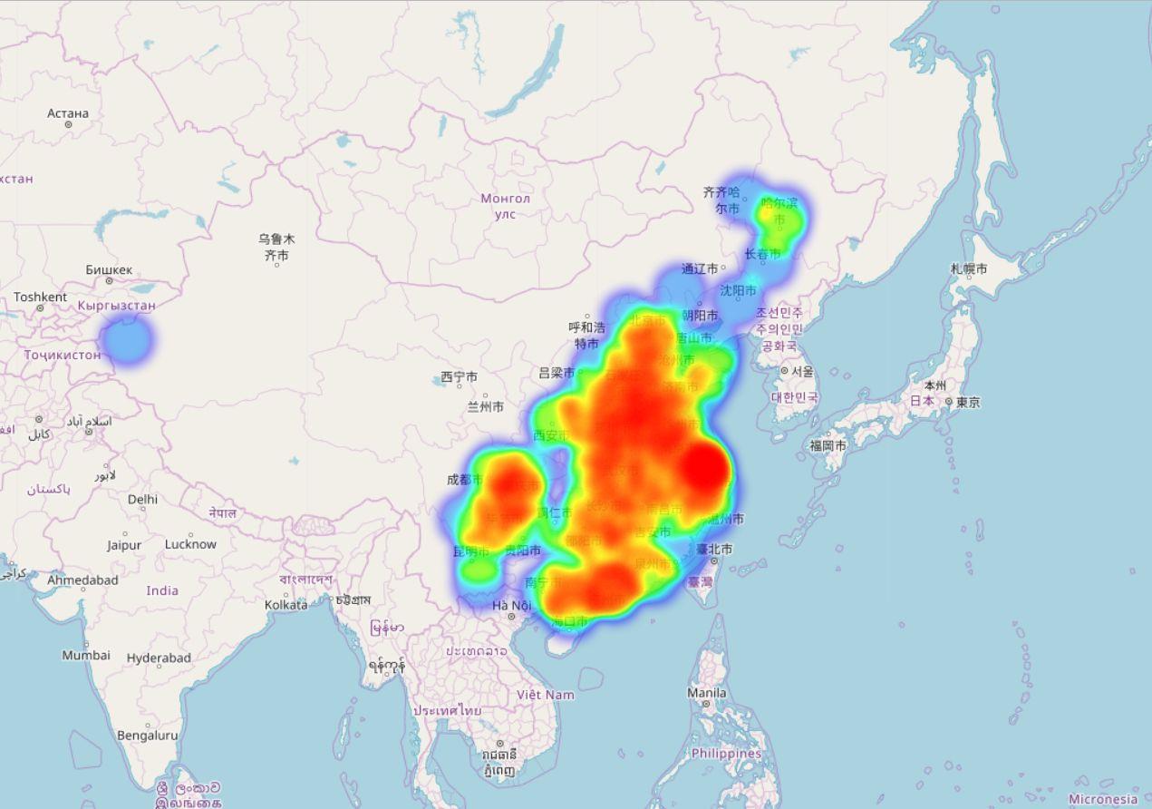 使用python中的folium包创建热力密度图 知乎