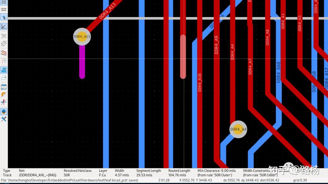 KiCad：自定义规则（Custom Design Rules）在DDR布线时的应用举例 - 知乎