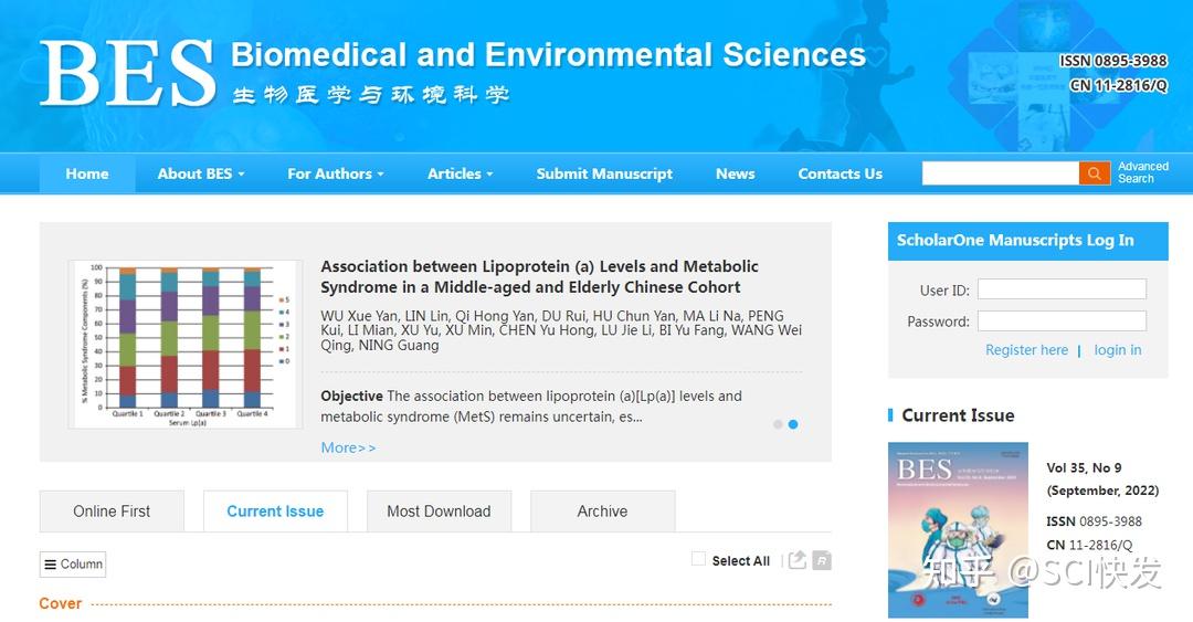 SCI期刊分析：由国人创办，JCR3区，易接收快接收！ - 知乎