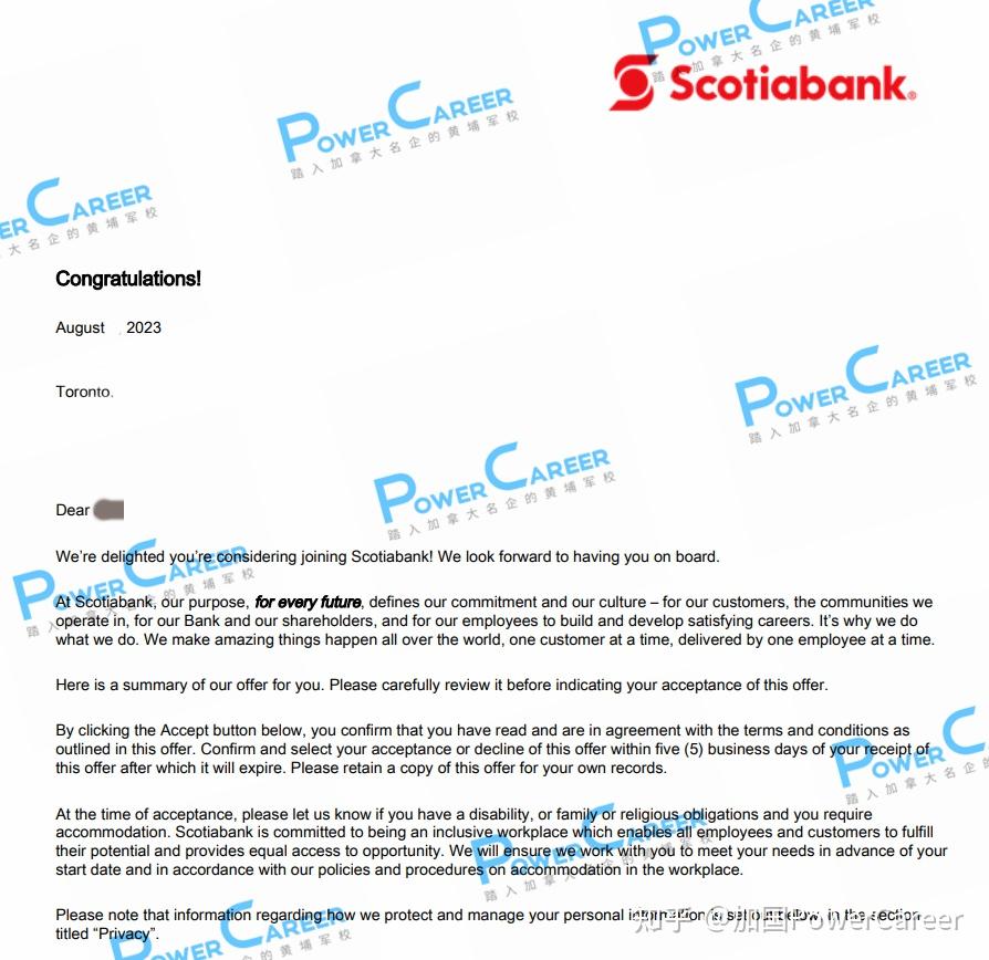 【Offer捷报】HR背景0经验，转行上岸拿下scotiabank BA offer, 高薪真的爽！ - 知乎