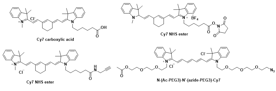 市场上有哪些常见的近红外光荧光染料？
