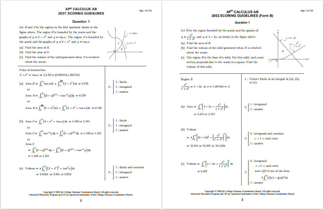 AP微积分AB&BC教材及练习册推荐（可领取） - 知乎