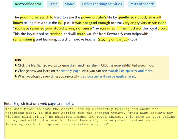 Rewordify.com：一个功能强大的免费在线文本编辑润色工具 - 知乎