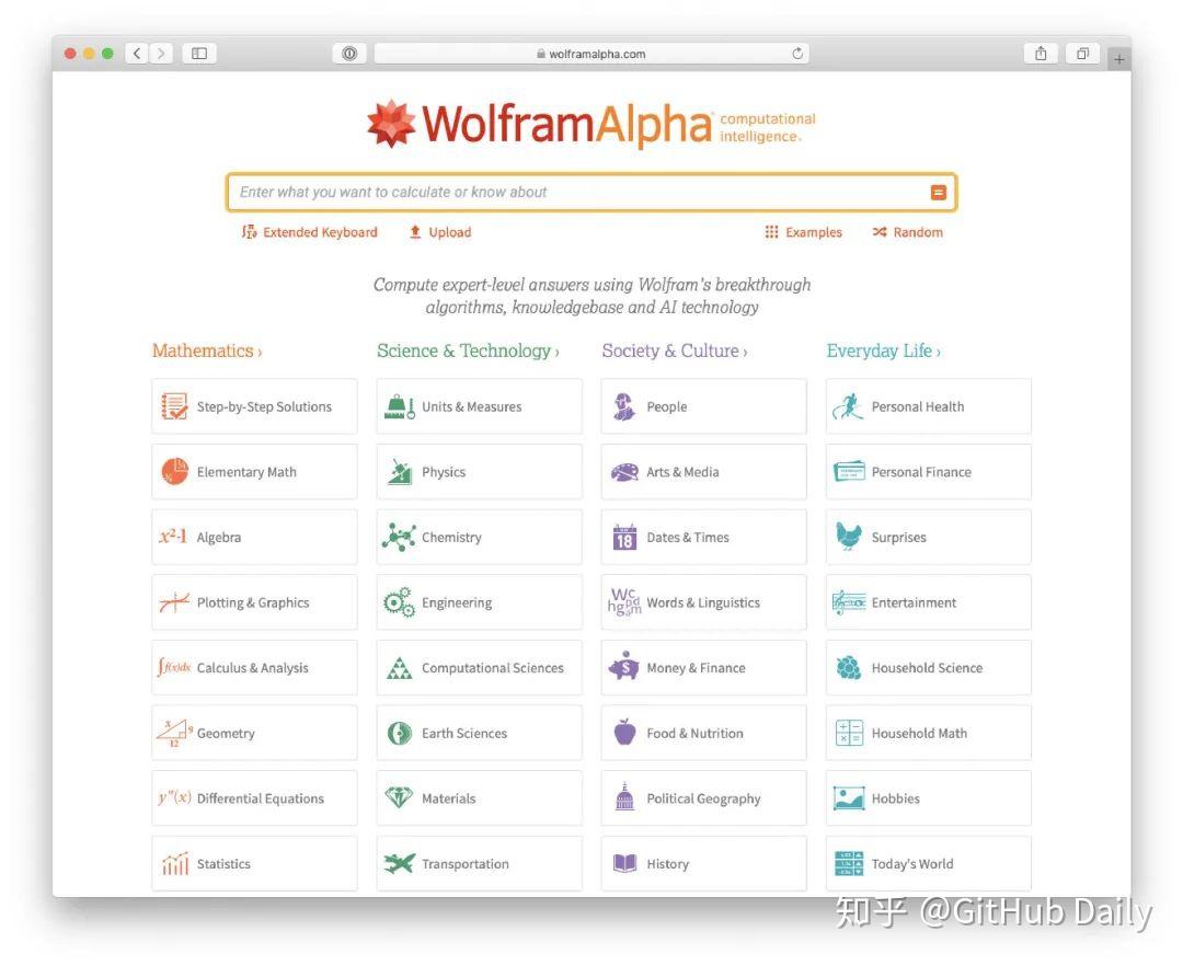 程序员必备网站之一：Wolfram Alpha - 知乎